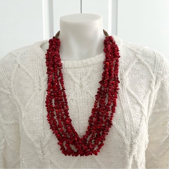 Studio Barse | Jewelry | Barse Multi Strand Red Magnesite Nugget ...